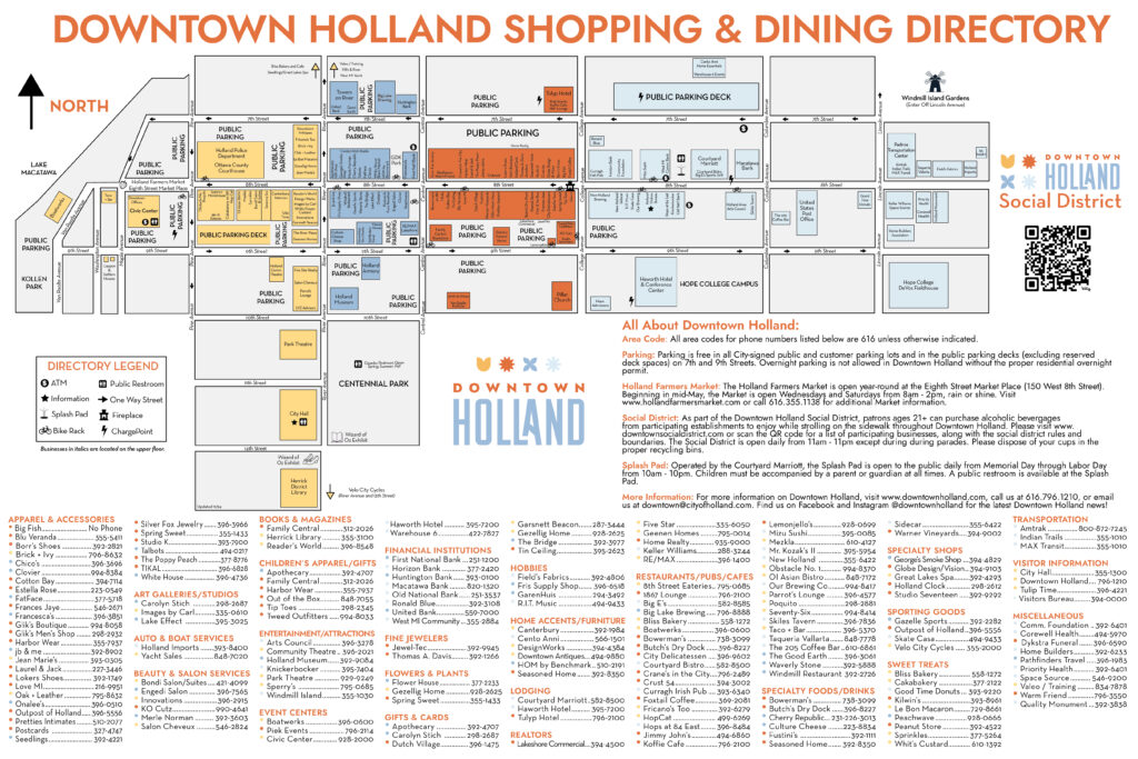 Maps & Transportation - Downtown Holland