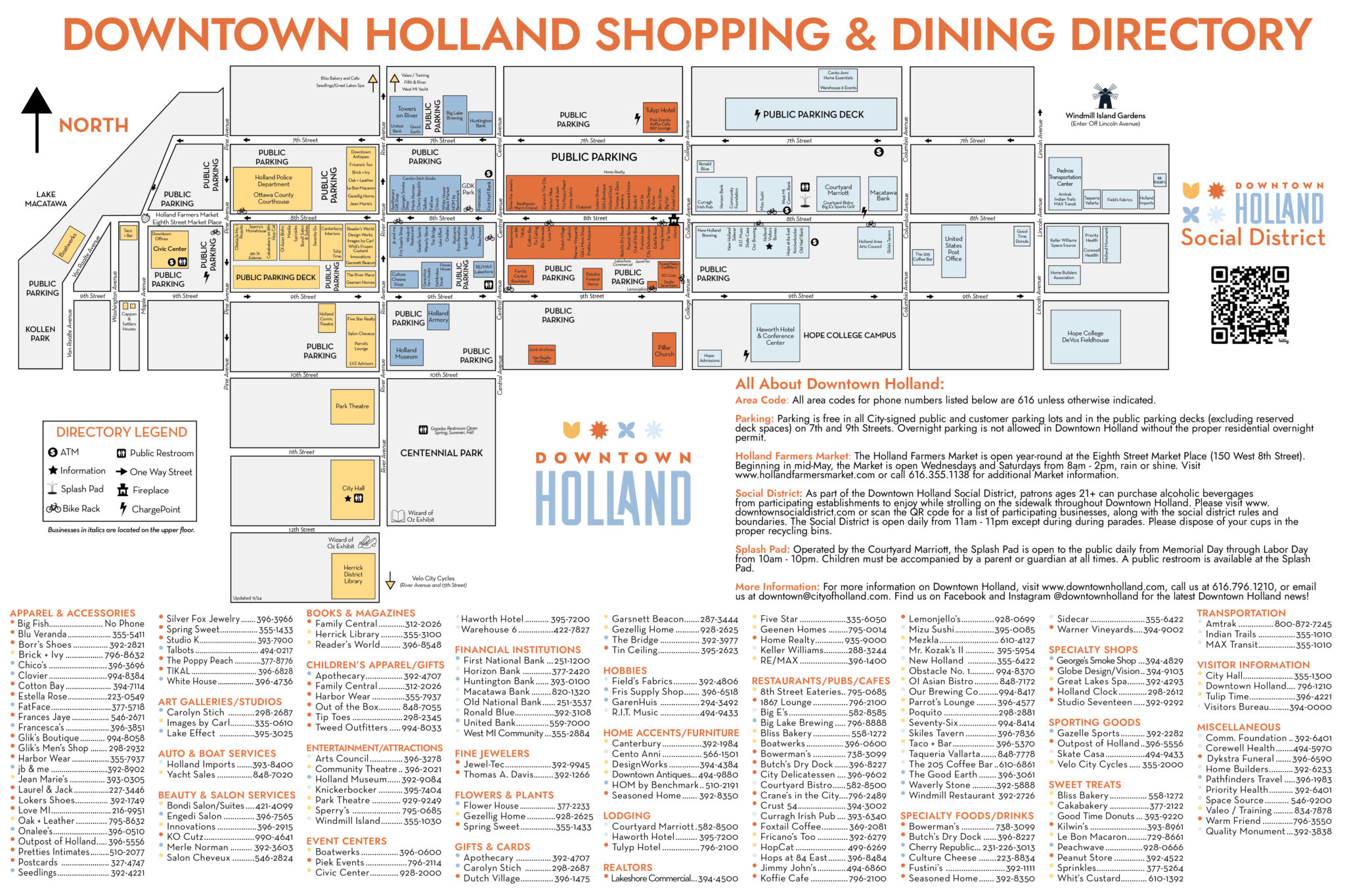 Maps & Transportation - Downtown Holland